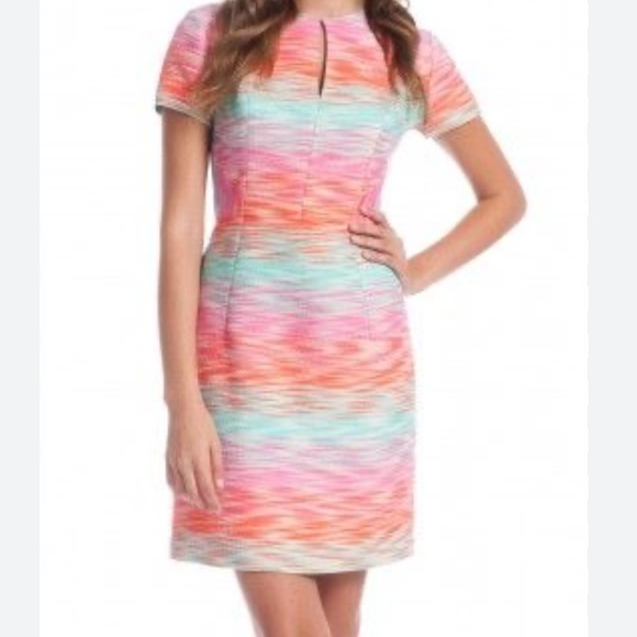 Shoshanna | Dresses | Shoshanna Beach Colors Variegated Dress | Poshmark